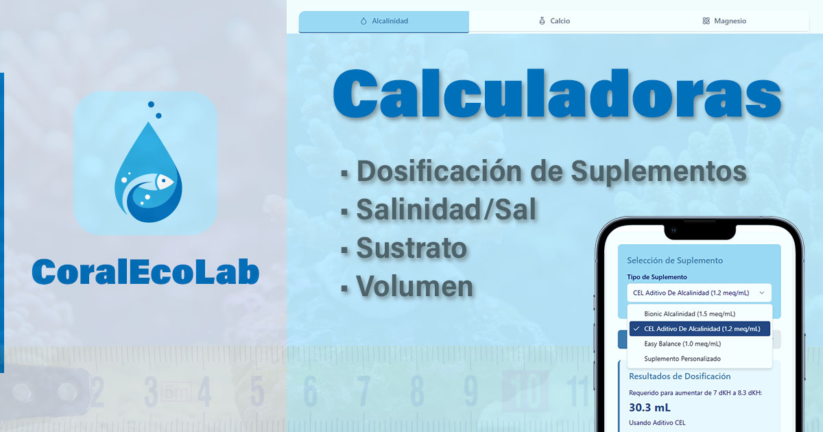 CoralEcoLab - Calculadora para Acuarios de Arrecife